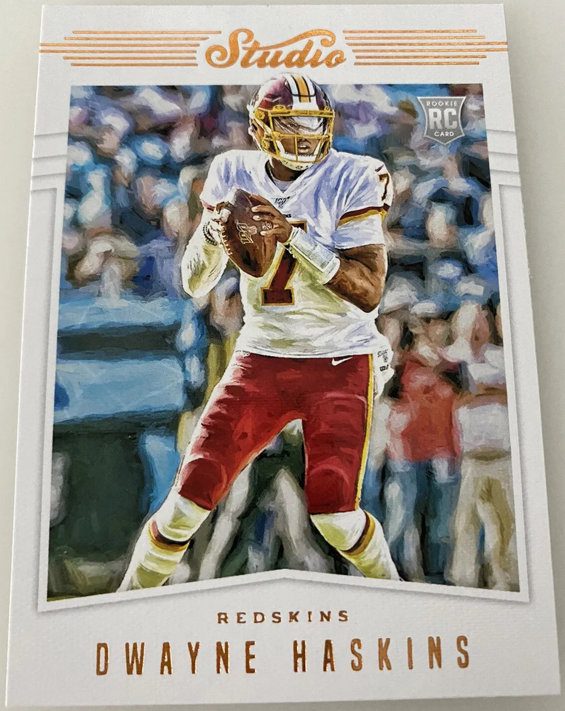 2019 Panini Studio Dwayne Haskins #2 Washington ROOKIE Card! D58 | eBay