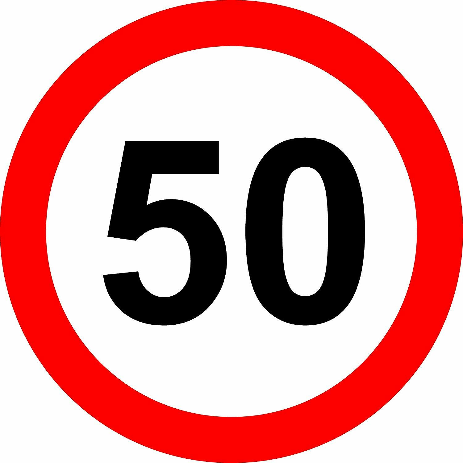 50 Mph road safety sign | eBay UK