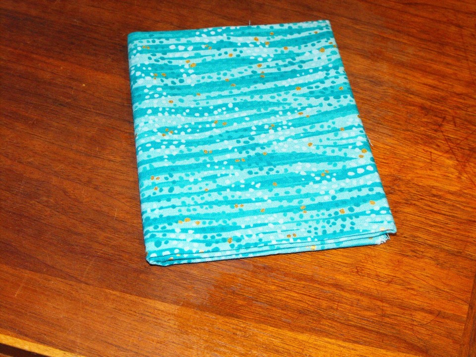 NEW Nine Fat Quarters Aqua/Lt Turquoise Print Fabric/Sewing or Quilting ...