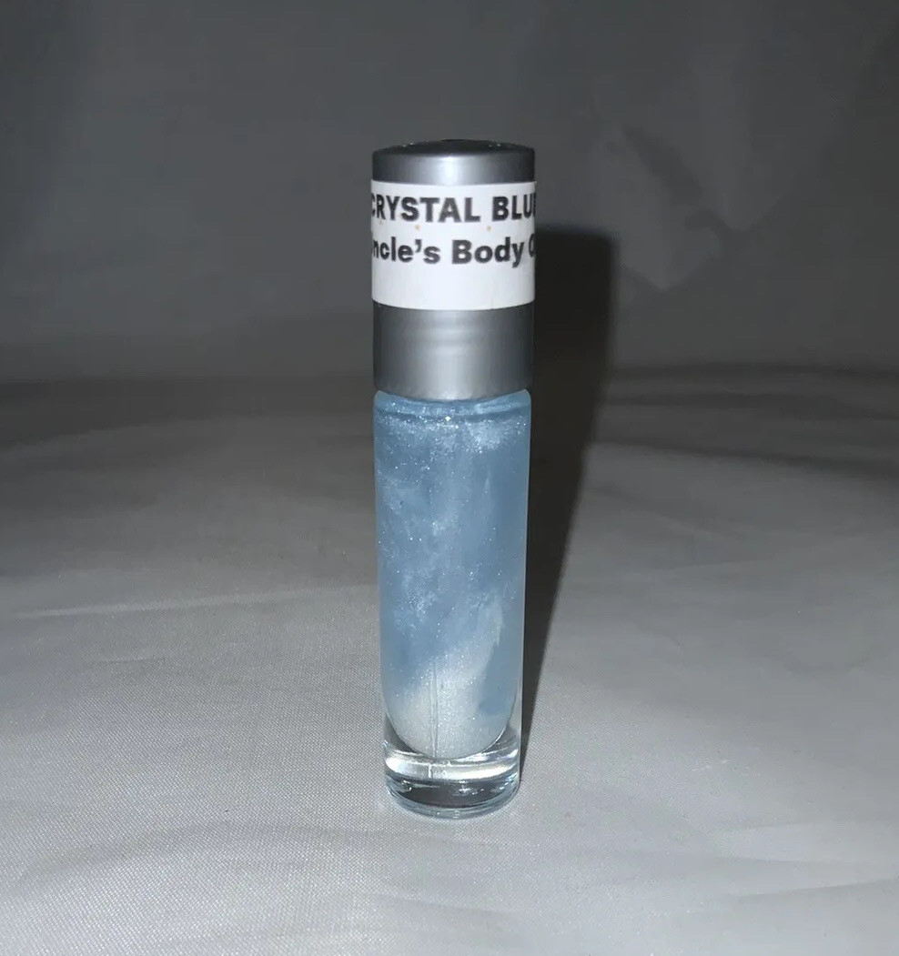 Crystal Blue Type %100 Pure Islamic Fragrance Oils 1/3oz. Glass Roll On ...