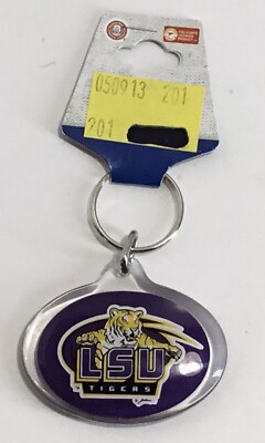 Louisiana LSU Tigers Keychain Keyring Lucite Officially Licensed ...