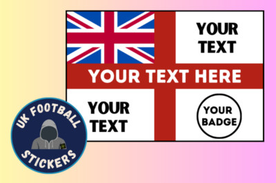 50x CUSTOM , WEATHERPROOF, FOOTBALL ULTRA STICKERS - 110mm x 65mm | eBay