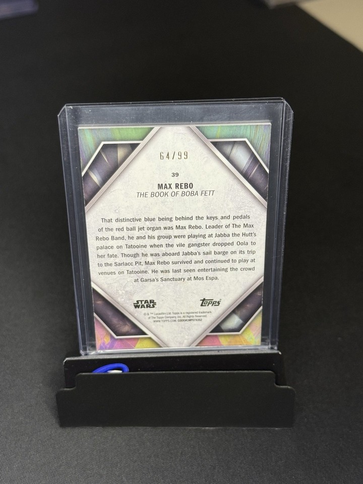 Topps Star Wars Masterwork 2024 Max Rebo Green Parallel /99 | eBay