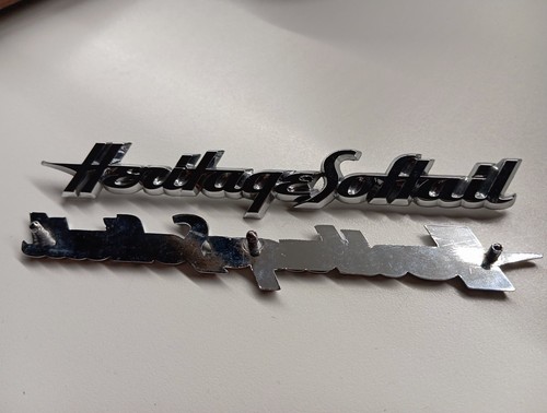Harley Davidson Heritage FLSTC front fender Logo Emblems Softail | eBay
