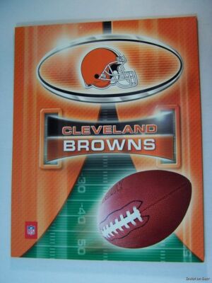 (3) NFL Cleveland Browns School Folders Portfolio Notebook Paper Folder ...