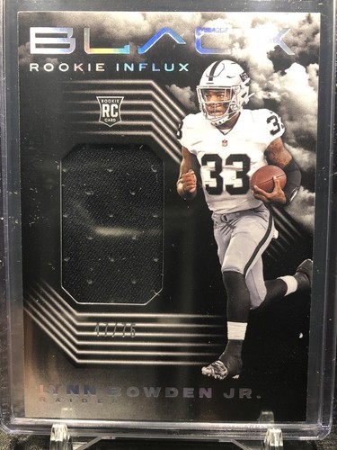Lynn Bowden Jr 2020 Panini Black Rookie Influx Jersey Relic /75 ...