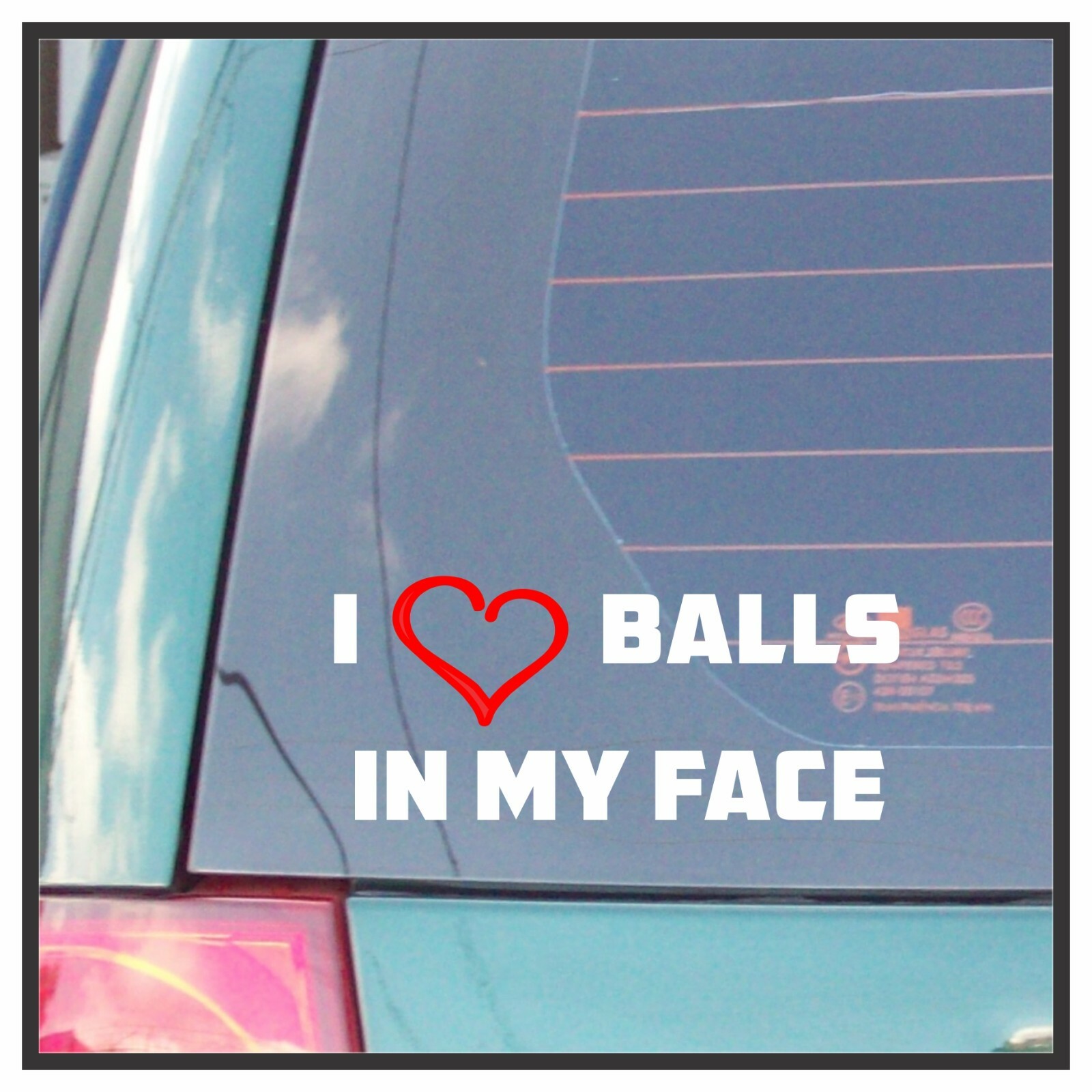 I love balls in my face heart LGBTQ Gay diversity decal sticker | eBay