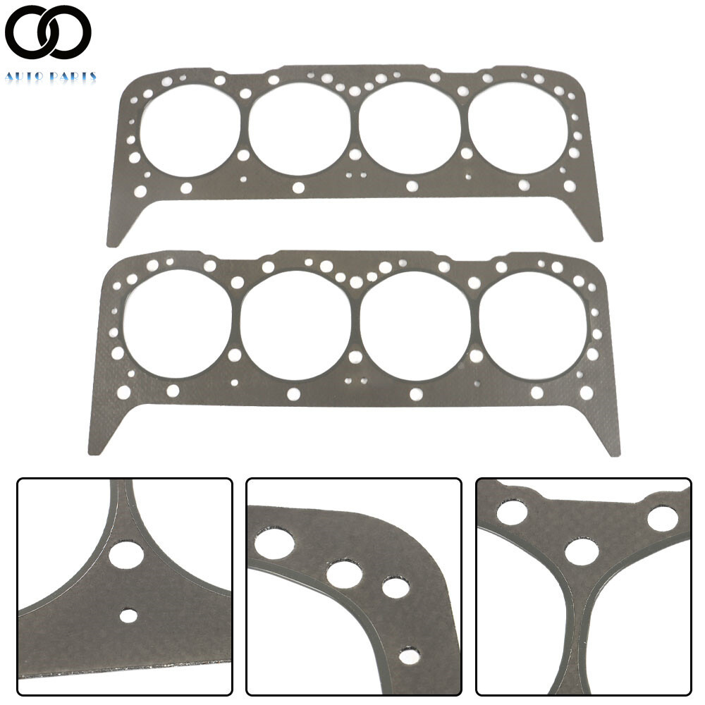 Stainless Graphite Cylinder Head Gaskets Set For GM Chevrolet SBC 350 5 ...