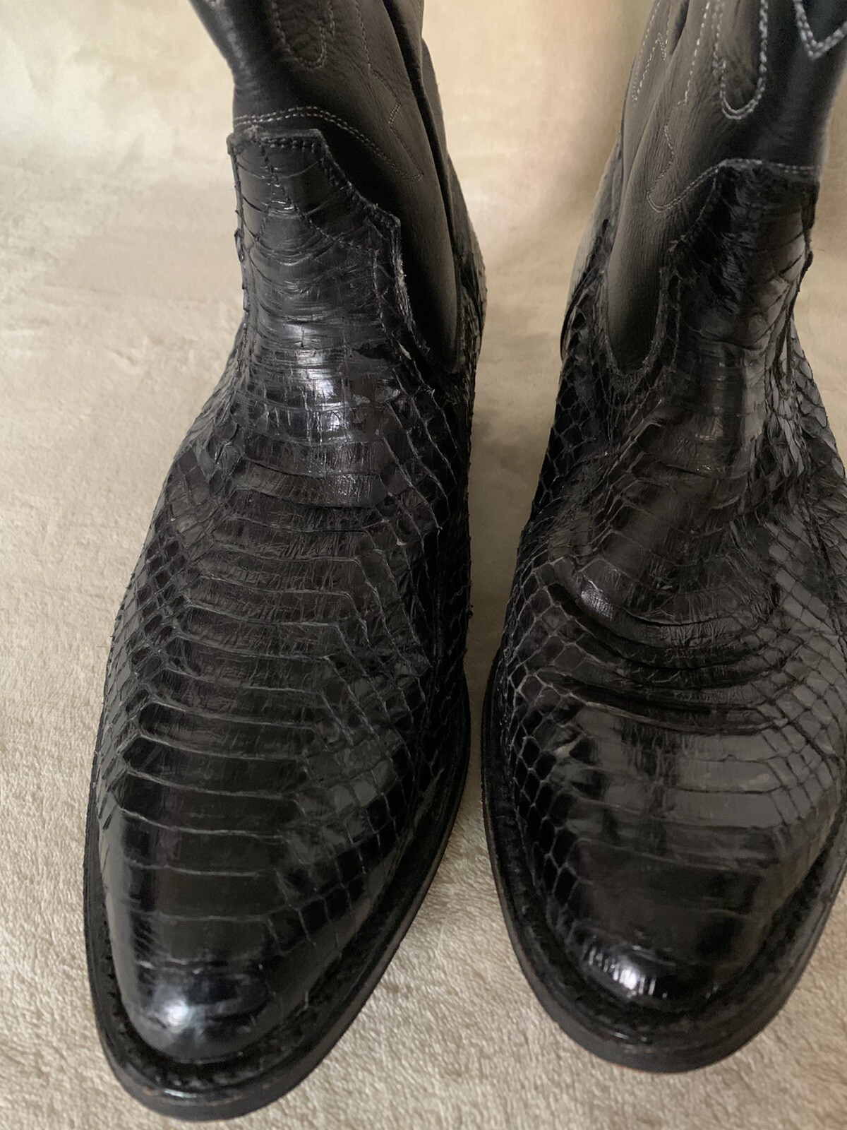 Vaquero Black Reptile Boot - Gem