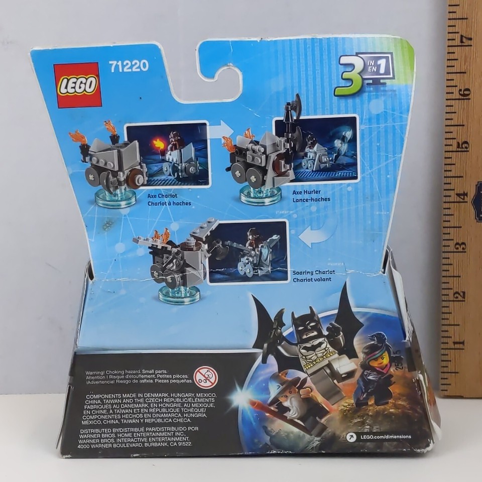 Lego Dimensions Lord Of The Rings Gimli 71220 Fun Pack Axe Chariot ...