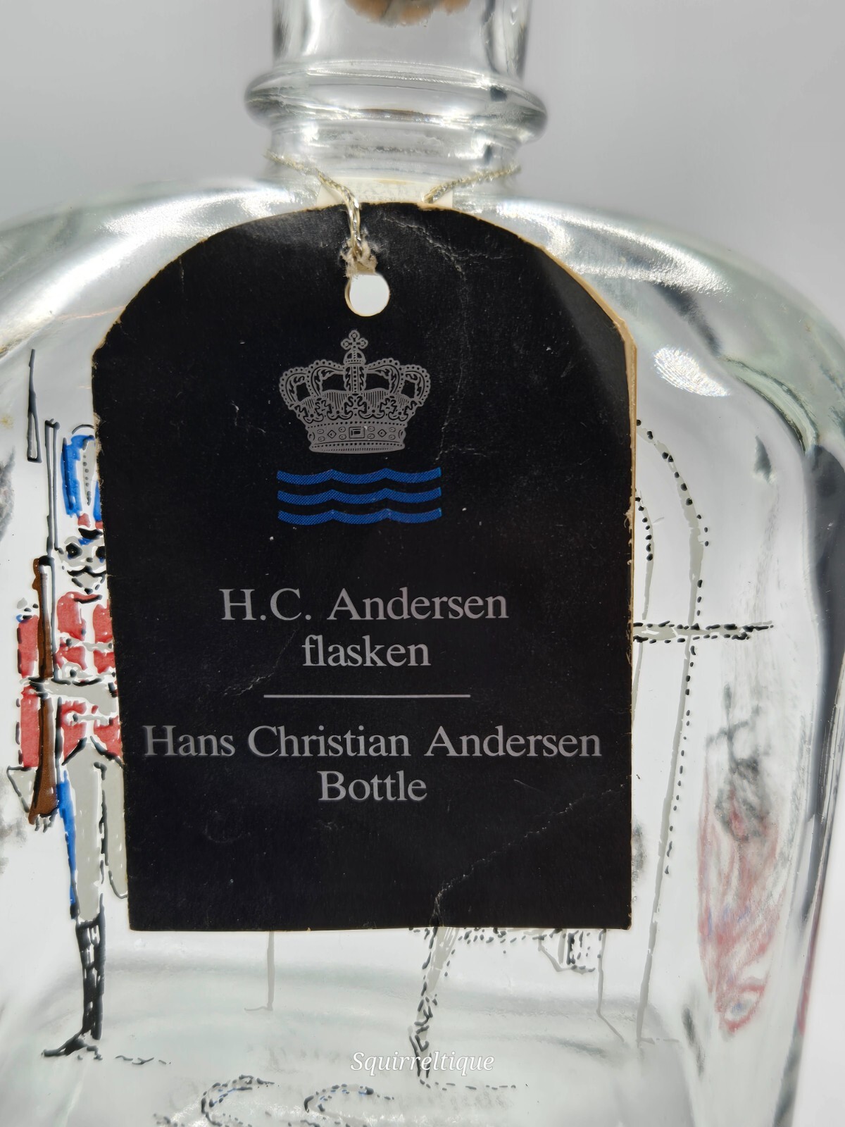 1980s HOLMEGAARD H.C. Andersen The Staunch Tin Soldier Decanter Bottle ...