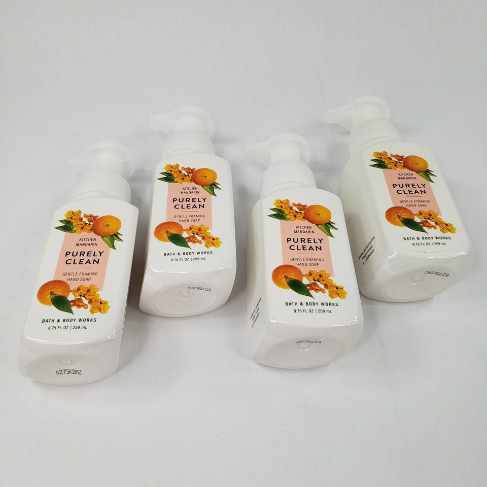4 Kitchen Mandarin Gentle Foaming Hand Soap Wash Bath Body Works 8.75 ...