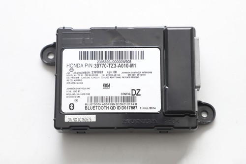 Acura TLX 15-17 Bluetooth Contrôle Unité Module 39770-TZ3-A01, A860 ...