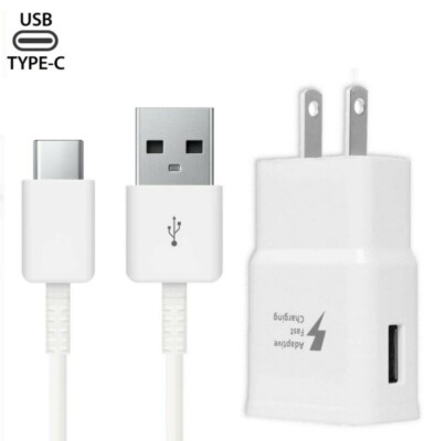Fast Wall + Charger USB Type C Cable For Samsung Galaxy A01 A21 A51 A71 ...