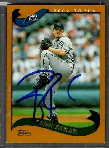 2002 Topps #241 Bryan Rekar Devil Rays Baseball Signed Autograph (Q53 ...