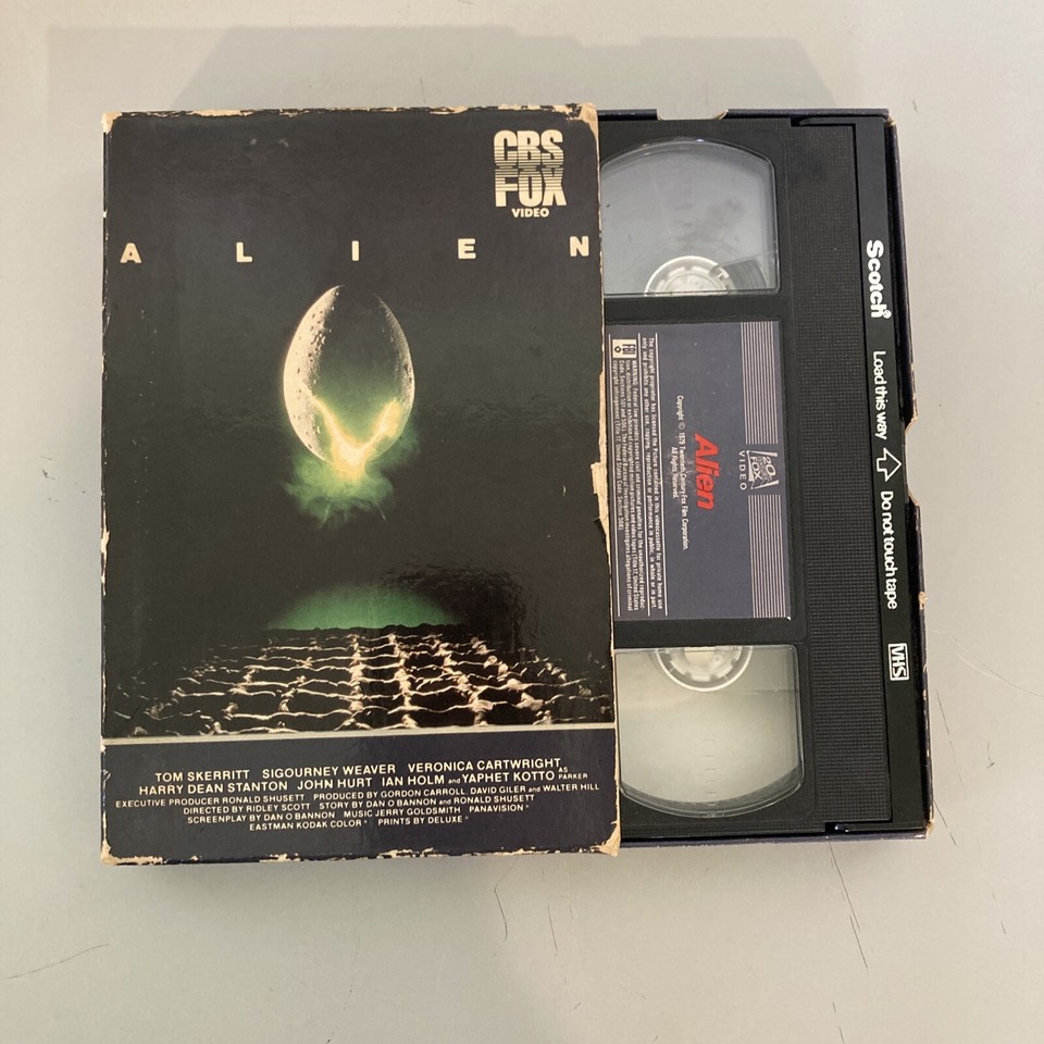Alien VHS CBS Fox 1983 Drawer/Slider box rare | eBay