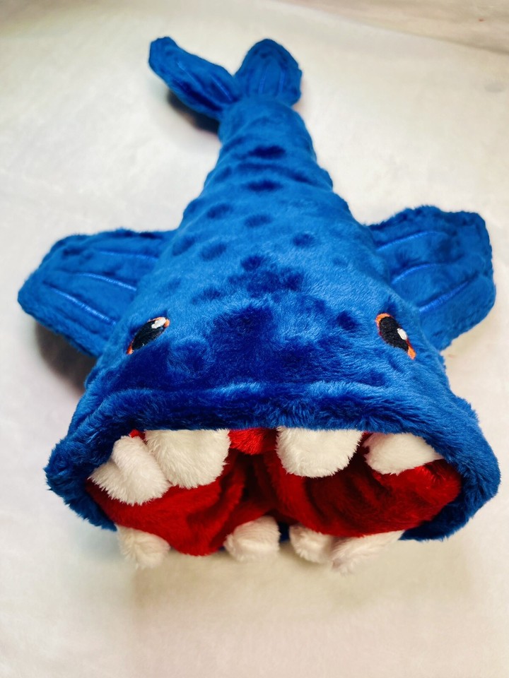Sea Creature Blue Bloop Hand Made Plush Toy fish Beast the ocean 12 ...