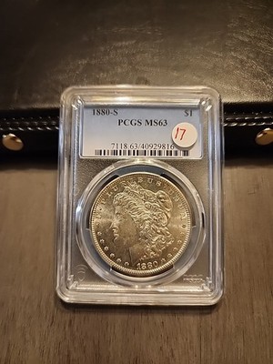 EXCEPTIONAL ☆☆1880 S PCGS MS63 Silver Morgan Dollar Major Bright Finish ...