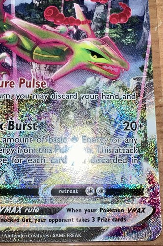 Rayquaza VMAX (Alternate Art Secret) 218/203 Swsh07: Evolving Skies ...