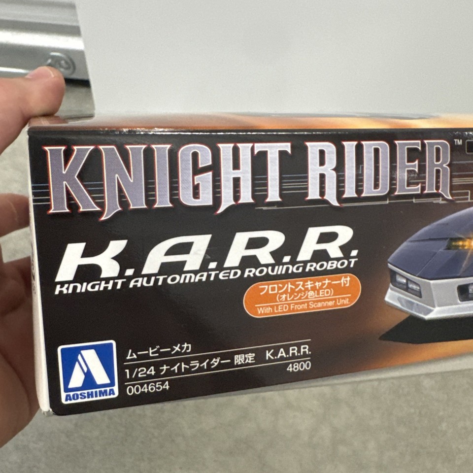 Aoshima 1/24 Knight Rider KARR Model Kit LED Scanner 004654 New Sealed ...