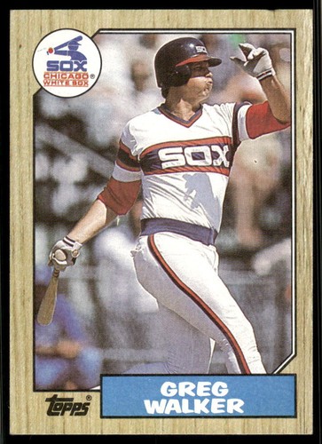 1987 Topps #397 Greg Walker | eBay