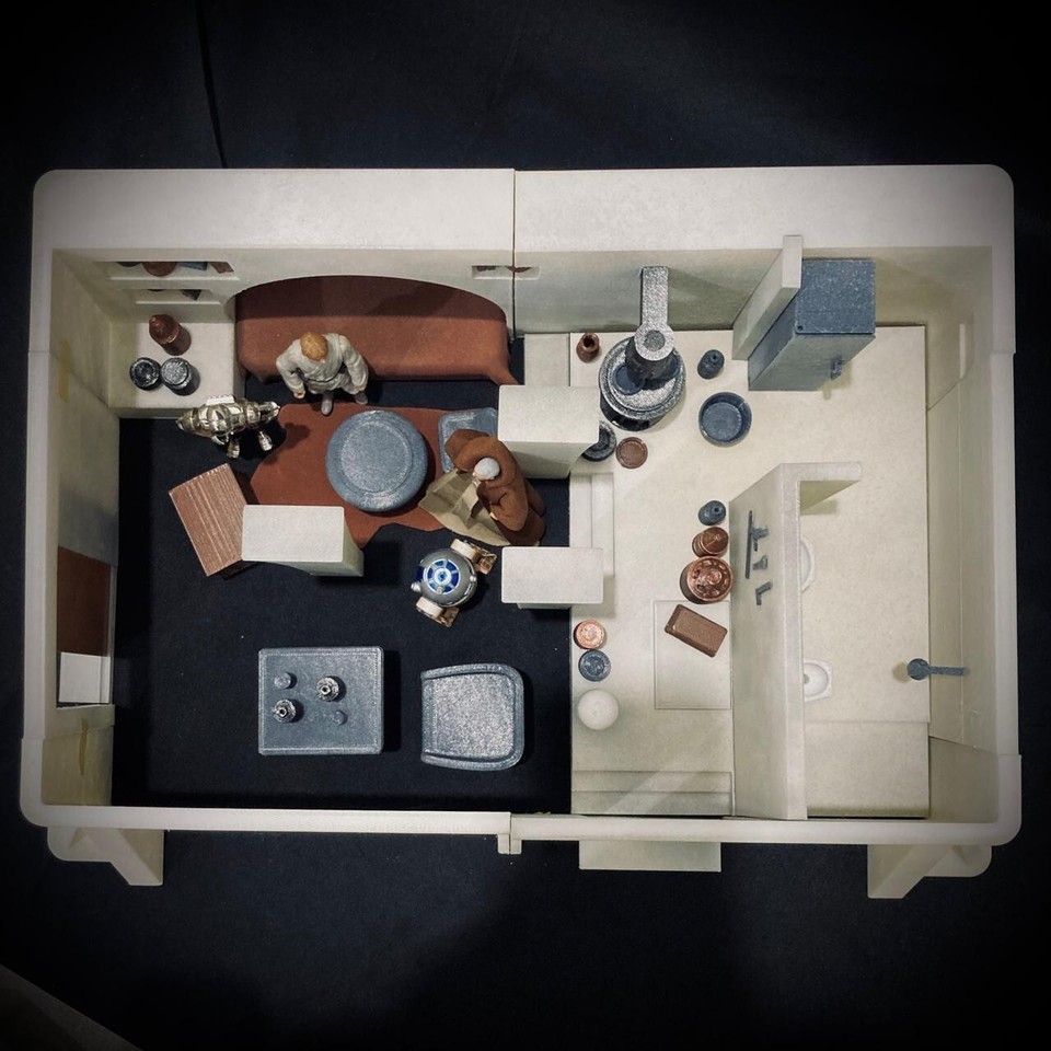 Obi-Wan Kenobi's Tatooine House Ben's home Diorama for 3.75in (1:18 ...