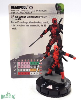 Heroclix Deadpool Weapon X set Deadpool #031 Uncommon figure w/card! | eBay
