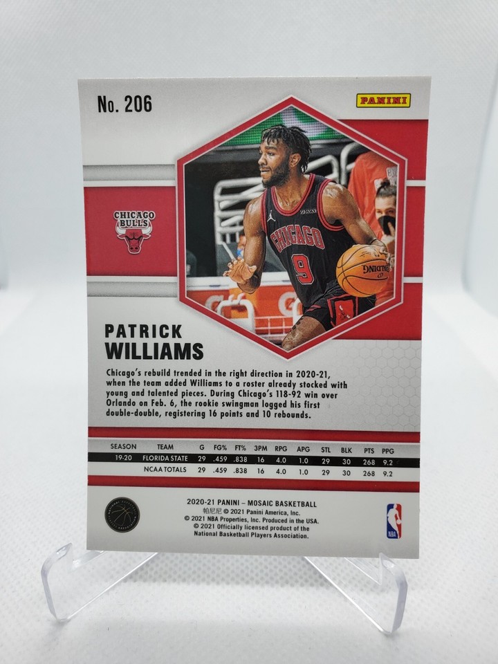 Patrick Williams - Chicago Bulls - 2020-21 Panini Mosaic - Rookie ...