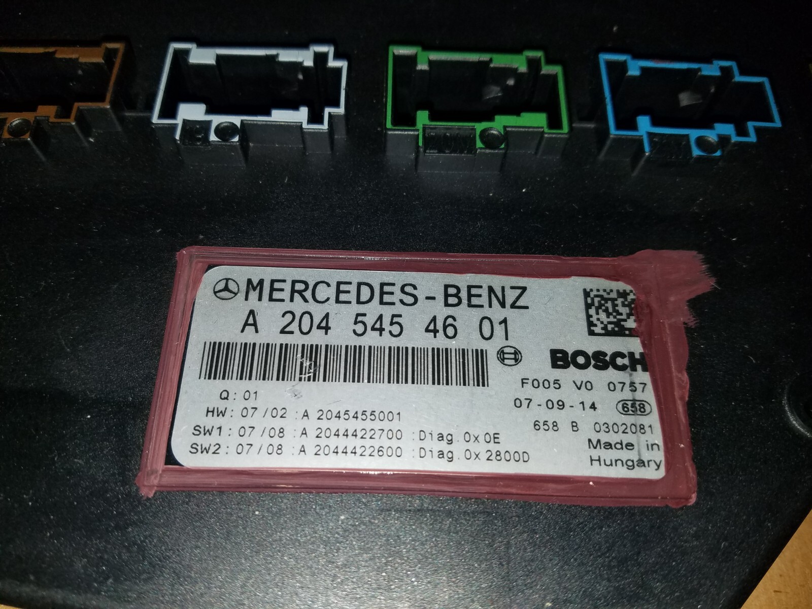 2008 - 2010 MERCEDES BENZ C63 AMG C350 C300 C250 FRONT SAM FUSE RELAY ...