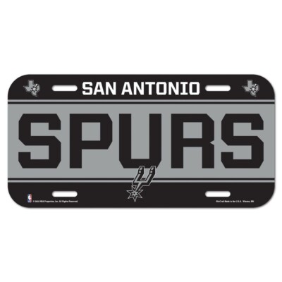 SAN ANTONIO SPURS ~ (1) Official NBA Plastic Color License Plate ~ New ...