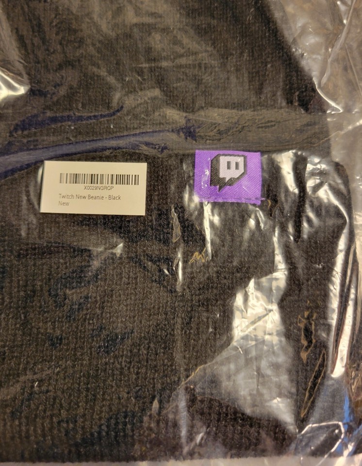 Twitch merch - XL sweatshirt, tote bag, black beanie - ALL ARE BRAND ...