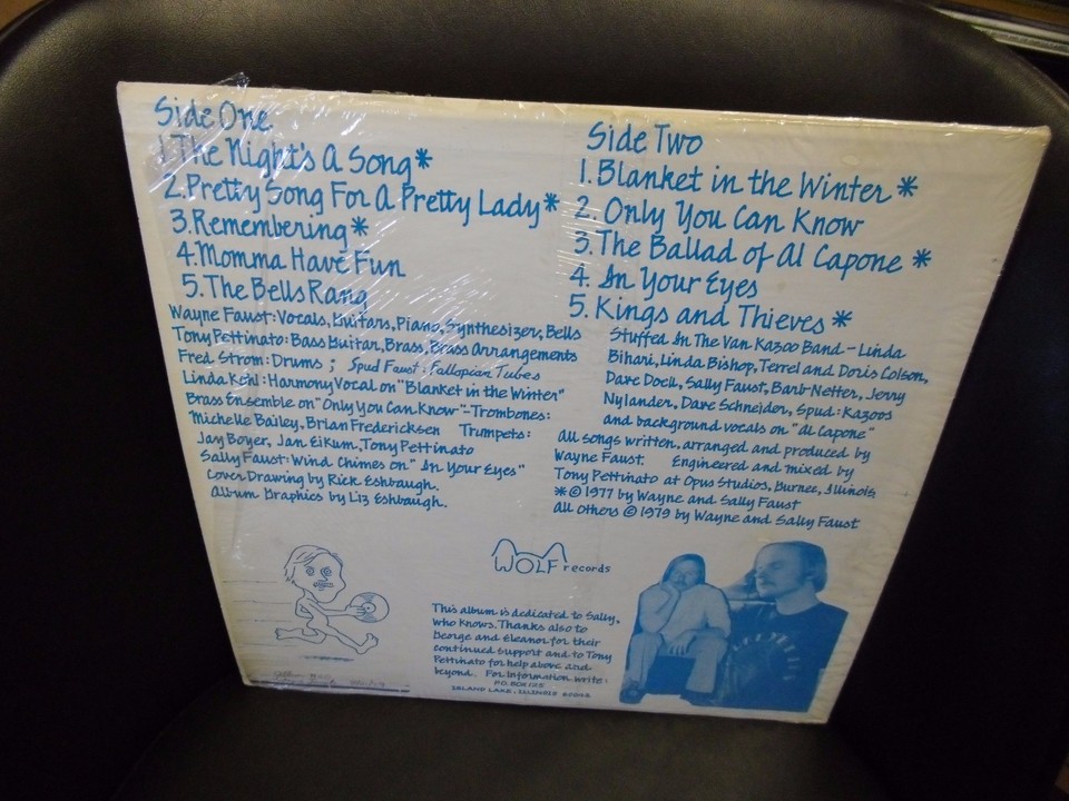 Wayne Faust The Night's A Song vinyl LP w/INSERT 1979 WOLF VG+ in ...