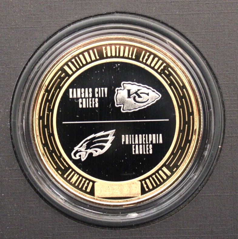 Highland Mint NFL Official Game Coin Chiefs Eagles Superbowl LVII | eBay