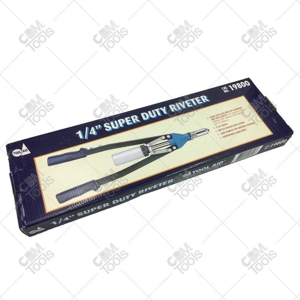 Tool Aid 19800 1/4" Heavy Duty Riveter Rivet Gun For Steel and Aluminum ...
