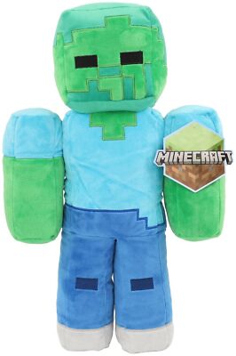 Minecraft Plush Mob Zombie Pillow Buddy, 20" Stuffed Toy | eBay