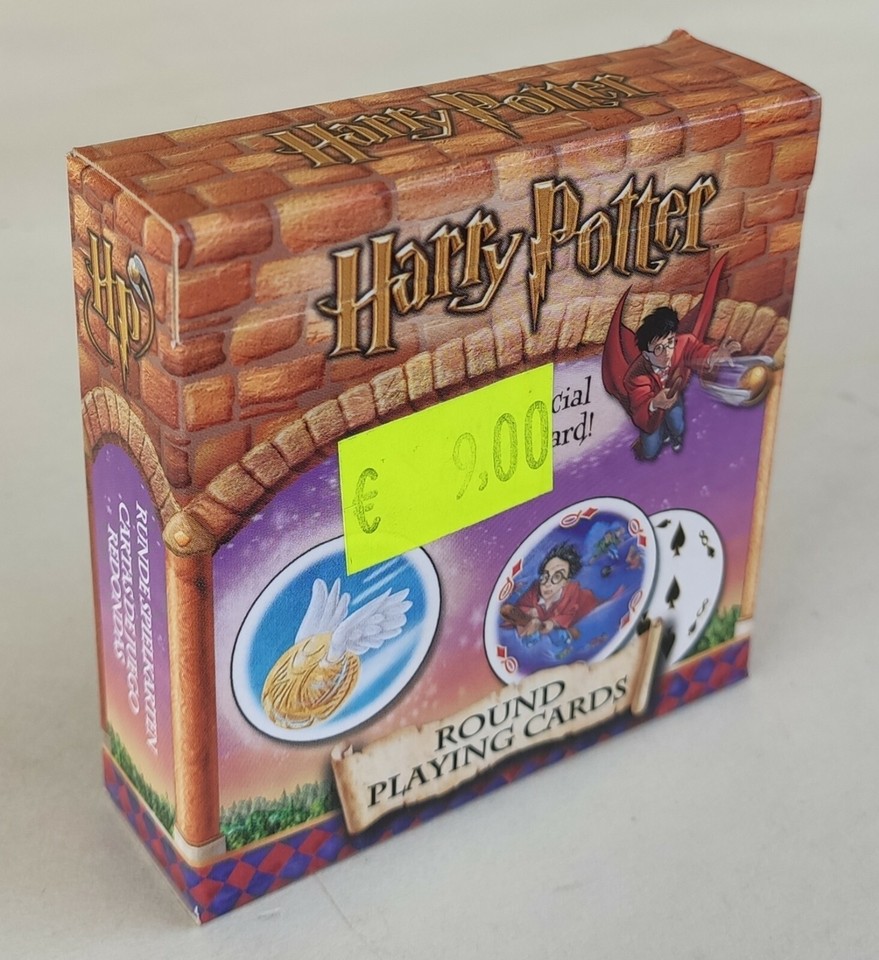 Harry Potter Round Playng Cards New Vintage Quiddish + Special Glitter ...