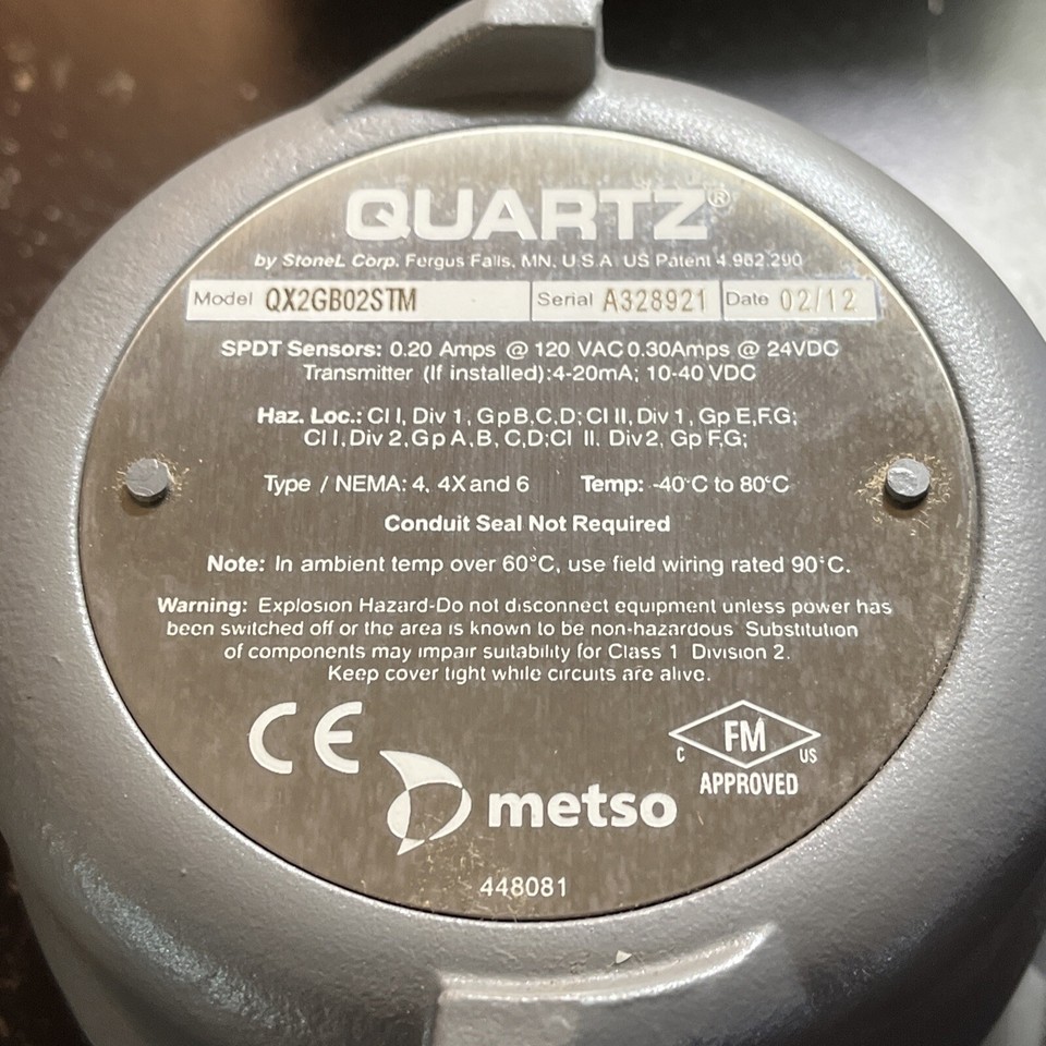 StoneL QX2GB02STM Metso Quartz Valve Position Indicator Limit Switch | eBay