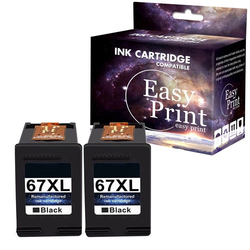 Remanufactured 2BK 67XL Ink replace for HP ENVY Pro 6455 6458 | eBay