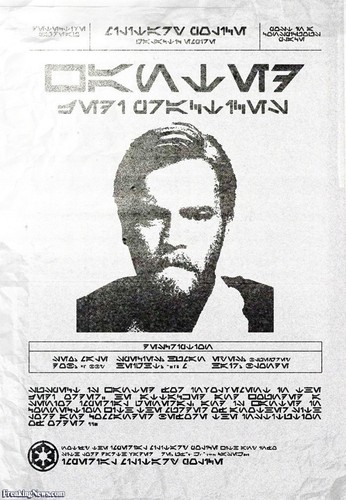 Star Wars Obi Wan Kenobi Galactic Empire Wanted Poster Ewan McGregor 🔥🌋 ...