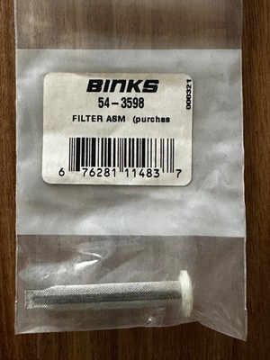 BINKS 54-3598 mesh fluid filter BINKS 54 3598 Filter ASM 553598 | eBay