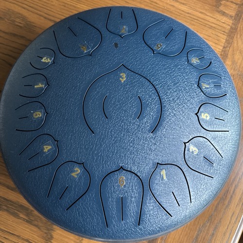 Steel Tongue Drum 15 Notes 14 Inch D-Key Panda Balmy Drum Percussion ...