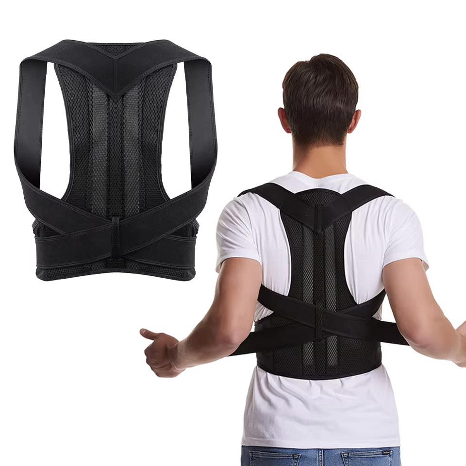 Back Brace Posture Corrector for Women & Men, Adjustable Back Lumbar ...