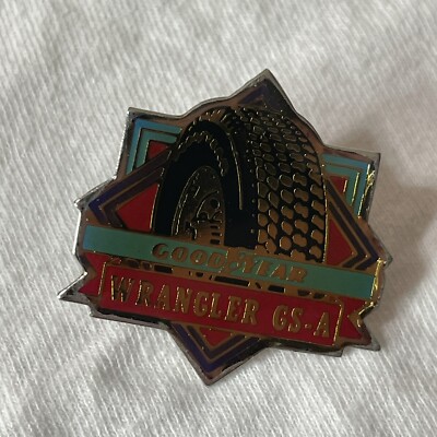 c 1990s GOODYEAR TIRES WRANGLER GS-A TIRE Advertising Pin B002 | eBay