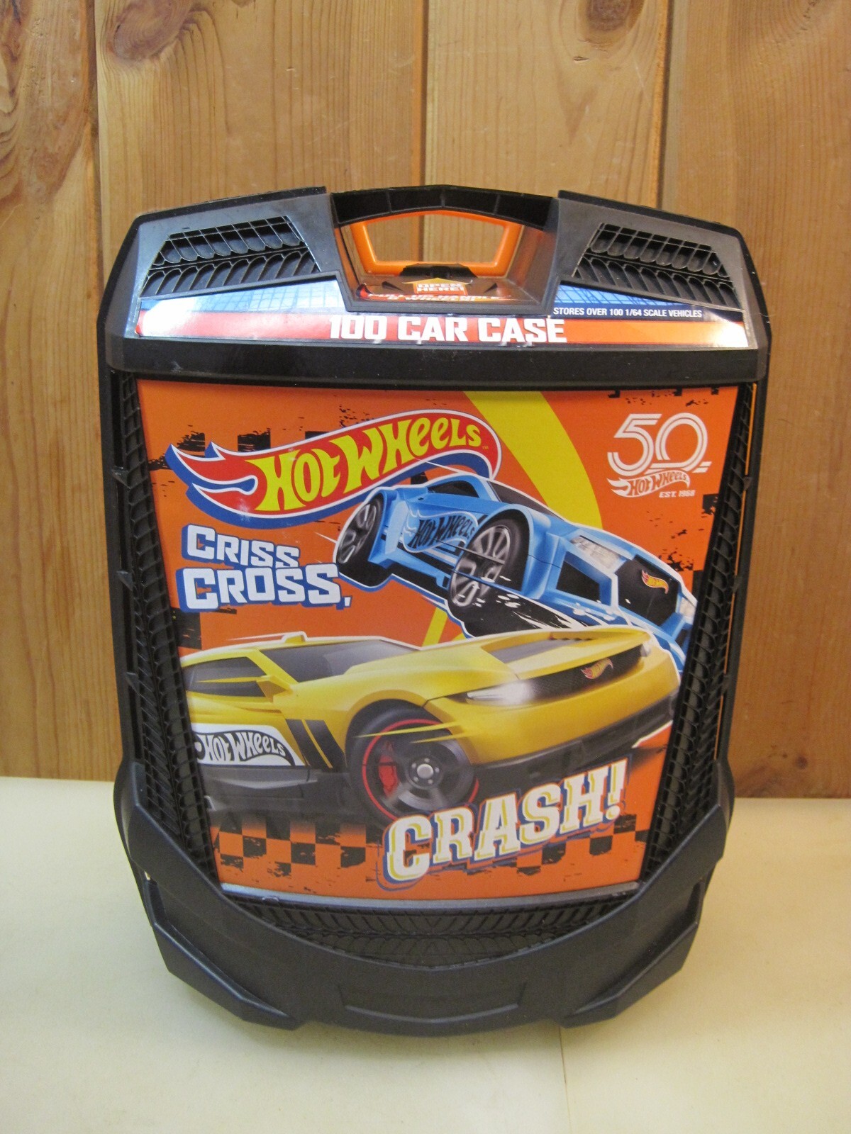 Hot Wheels 100+Car Case Criss Cross Crash 50th Anniversary Suitcase ...