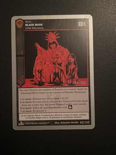 Metazoo Black Mass Playtester 62/165 Silver Border (NM) | eBay