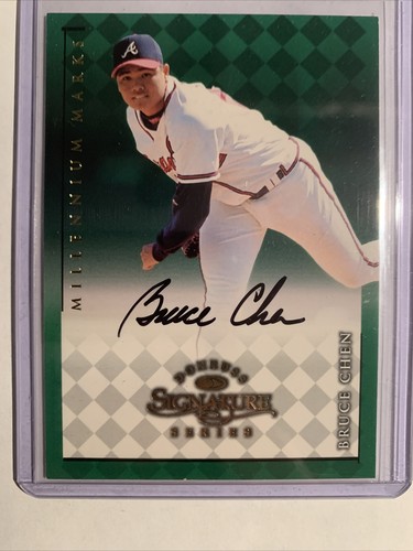 Bruce Chen Auto Donruss Signature Series Green Atlanta Braves | eBay