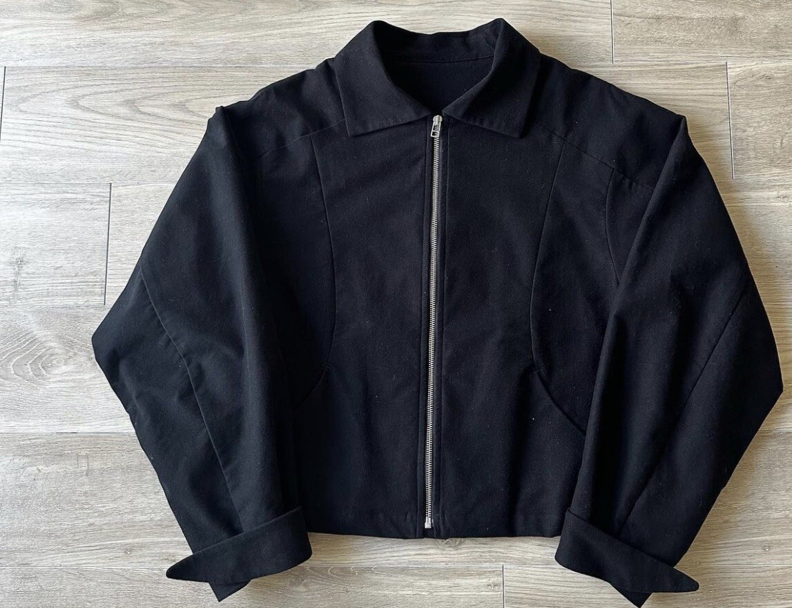 Cropped Work Jacket - Gem
