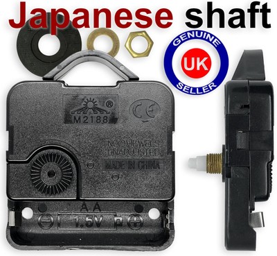 M2188 Quartz clock movement with hanger, Japanese type shaft, 13mm ...