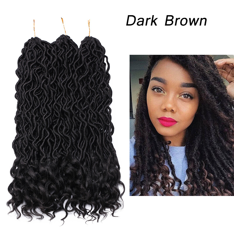 20 Inch Goddess Faux Locs Braids Hair Extensions for Braiding Dread ...