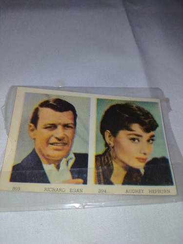 B93 Richard Egan B94 Audrey Hepburn Trading Card | eBay